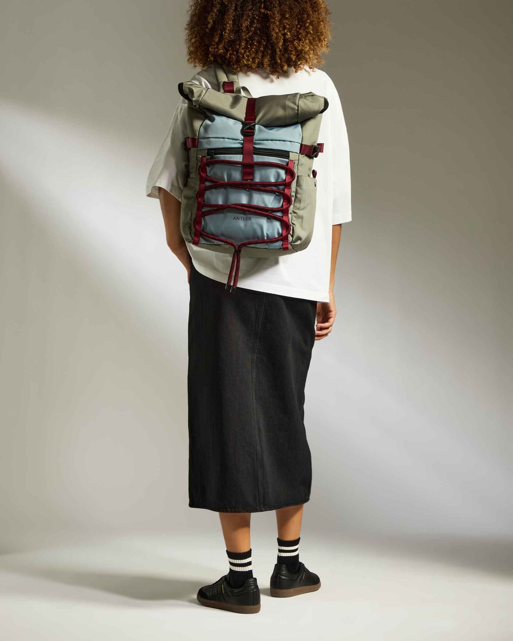 Discovery Roll Top Backpack in Blue | Rucksacks & Travel Bags – Antler ...